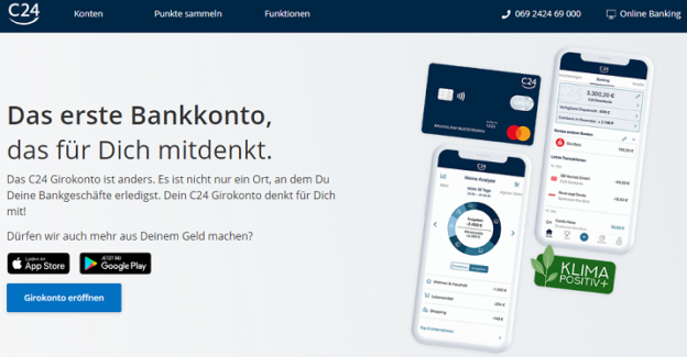 C24 Girokonto: Alle Vor- & Nachteile | kostenloses C24 Konto